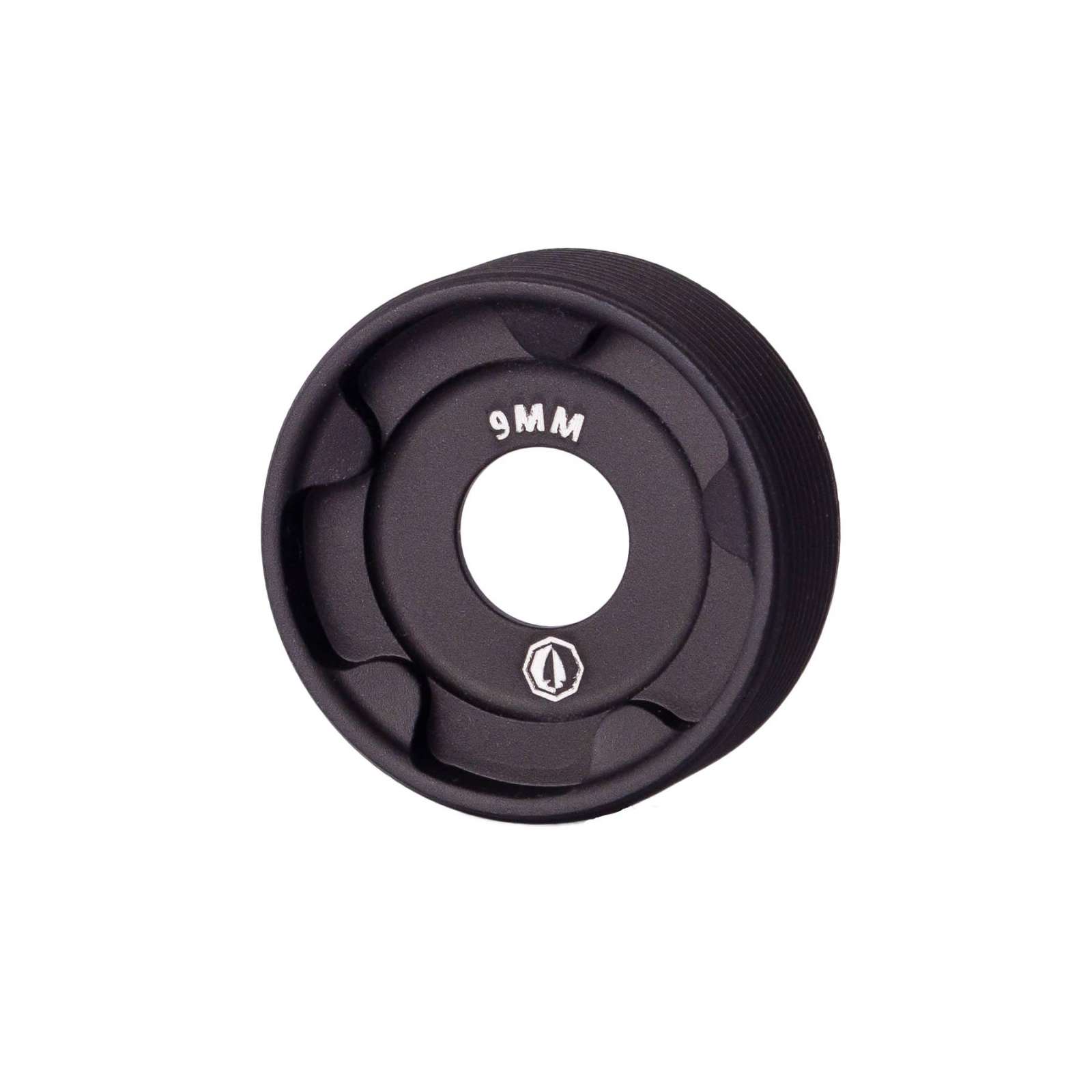 RUGGED SUPPRESSOR FC002 Front Cap 9mm Luger Black | Center Mass, Inc