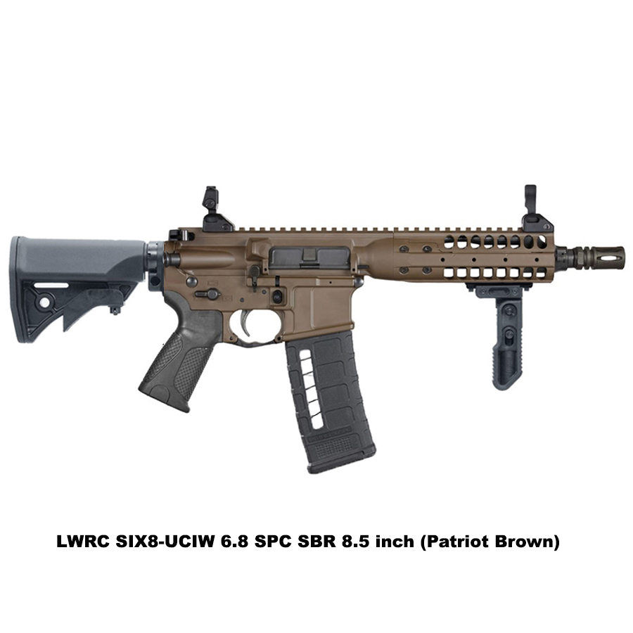 LWRC SIX8 UCIW (Patriot Brown) | LWRC SIX8-UCIW 6.8 SPC SBR 8.5 inch ...