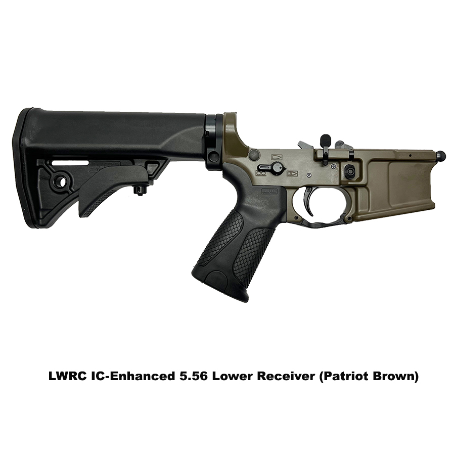 LWRC Lower (Patriot Brown) | LWRC IC-Enhanced 5.56 Lower Receiver ...