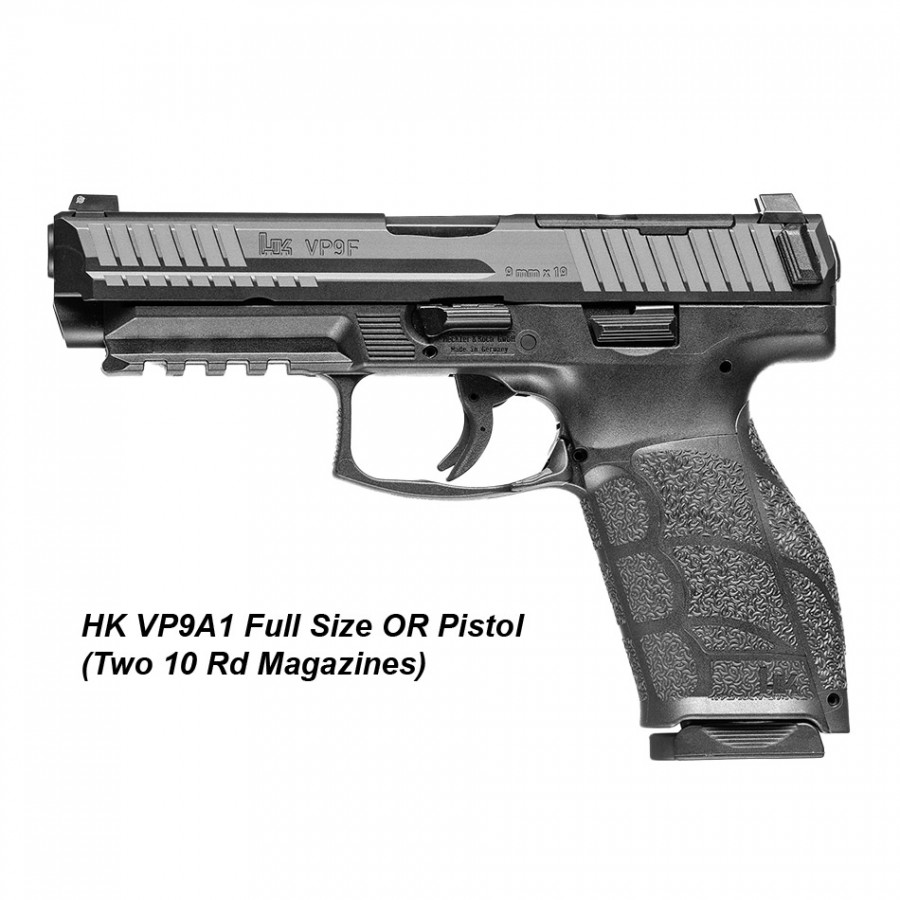HK VP9A1 Full Size OR Pistol (Two 10 Rd Magazines) | HK VP9 : Sale ...