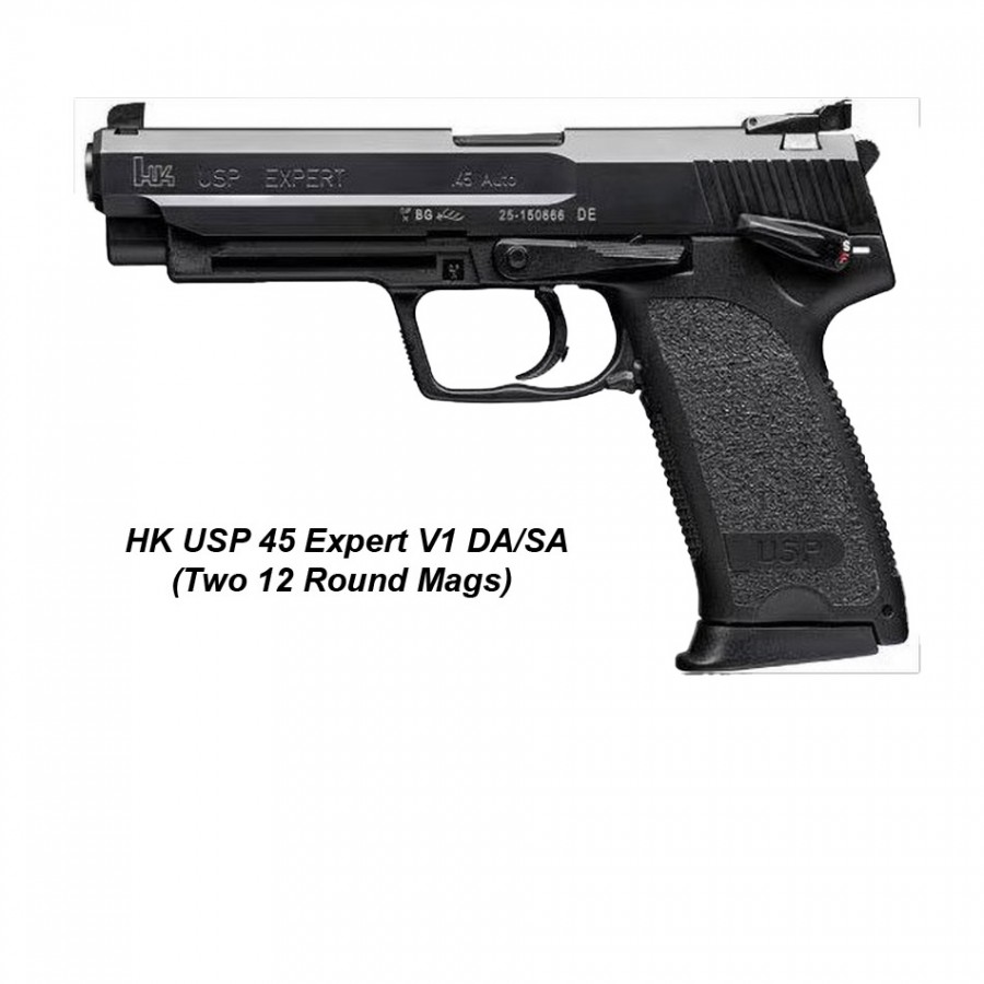 HK USP 45 Expert V1 DA/SA (Two 12 Round Mags) | HK USP : for Sale ...