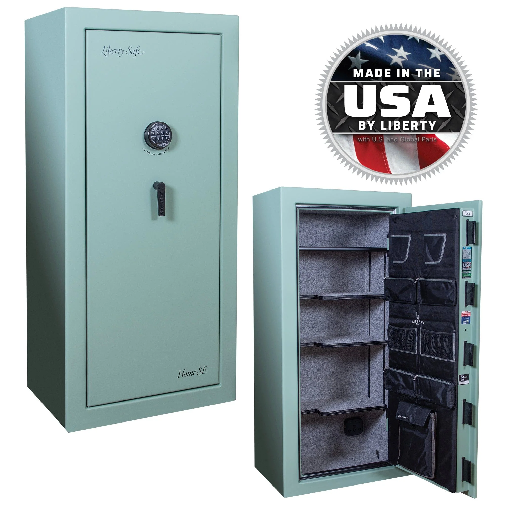 LIBERTY SAFE HOME SE 20 SAGE GREEN ELOCK | Treasure Chest Gun Shop ...