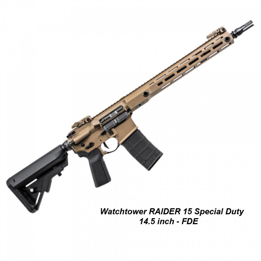 Watchtower RAIDER 15 Special Duty 14.5 inch (FDE) | Watchtower Raider15 ...
