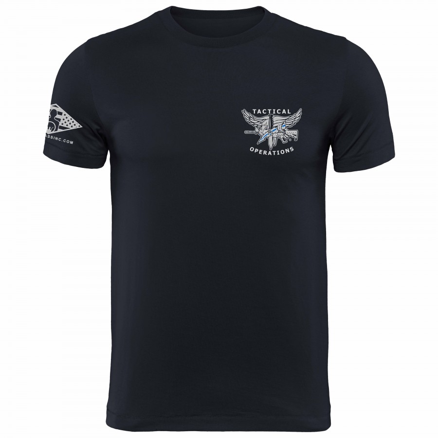 Black Tactical Operations SWAT Operator TShirt | Center Mass, Inc