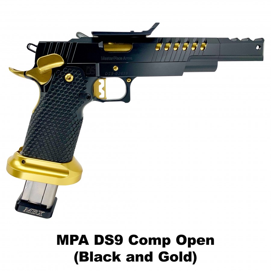MPA DS9 Comp Open | Black and Gold : Sale - XGAguns.com