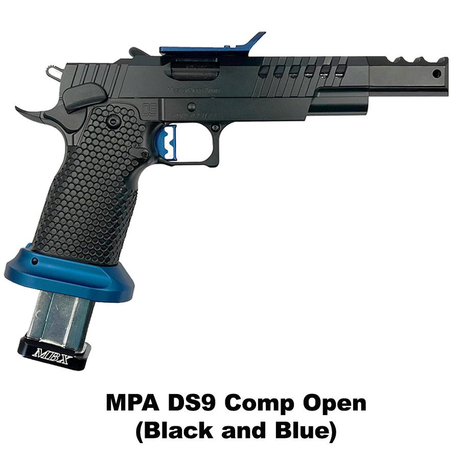 MPA DS9 Comp Open | Black and Blue : Sale - XGAguns.com