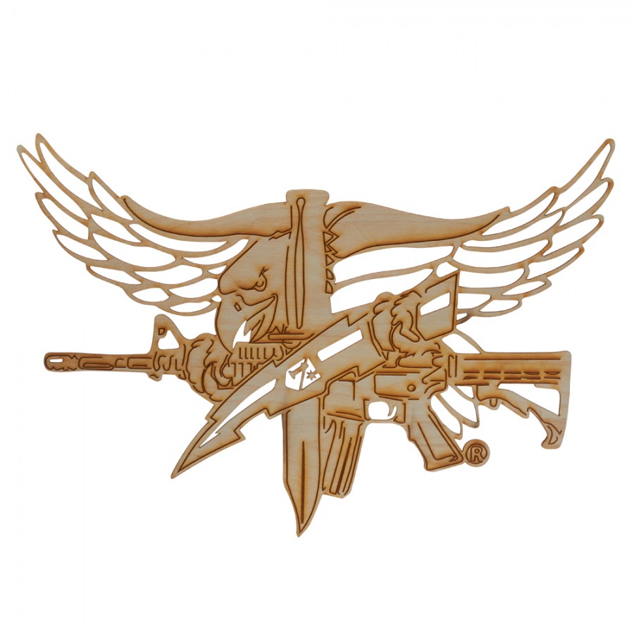 SWAT Operator Eagle Wood Sign - Triple Thick | Center Mass, Inc