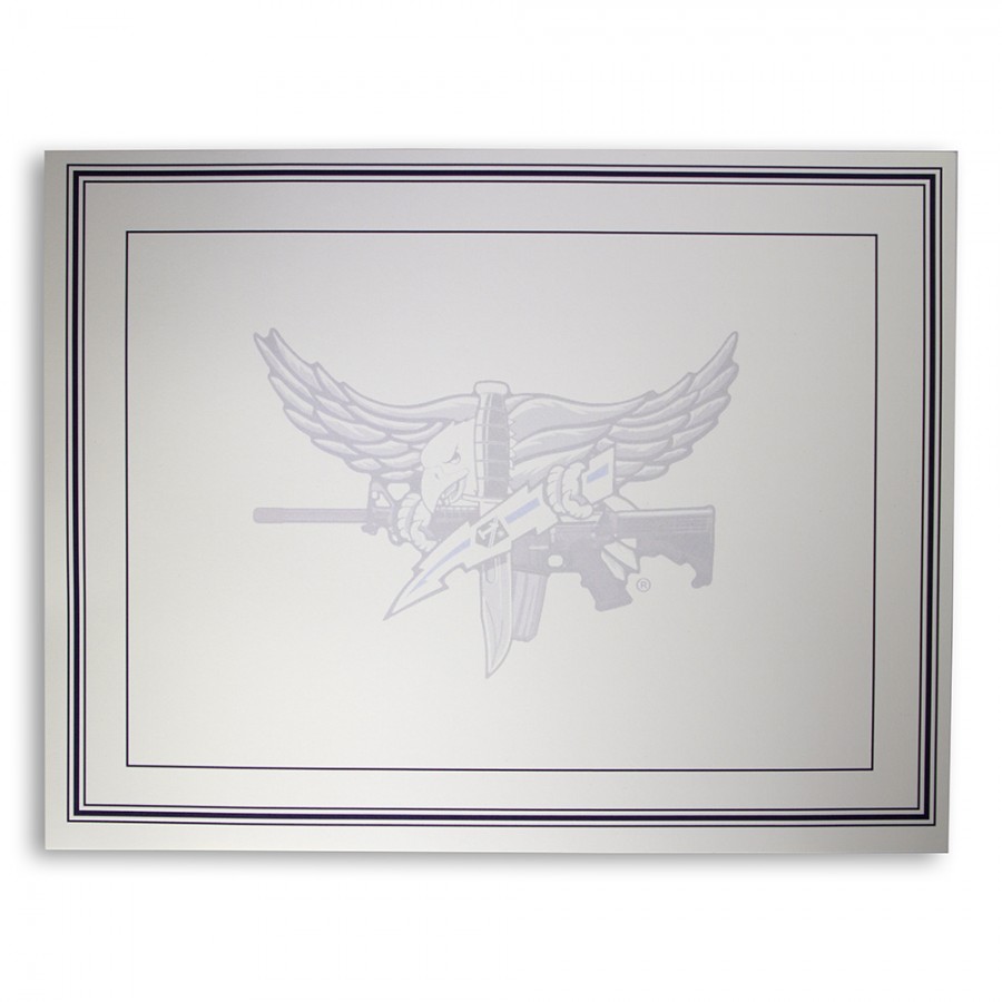Blank Certificate With SWAT Operator Insignia | Center Mass, Inc