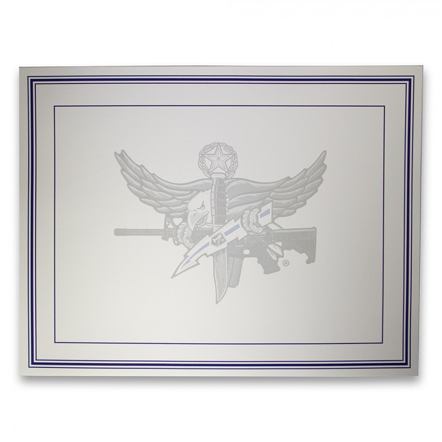 Blank Certificate With SWAT Operator Insignia | Center Mass, Inc