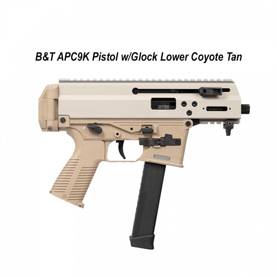 B&T APC9K Pistol w/Glock Lower Coyote Tan - XGAguns.com