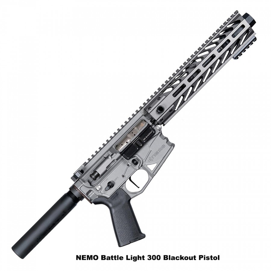 NEMO Battle-Light 300 Blackout Pistol | NEMO 300 BLK Pistol - XGAguns.com